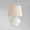 glazed white mini lamp | parker + gibbs