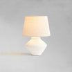 glazed white mini lamp | parker + gibbs