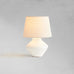 glazed white mini lamp | parker + gibbs