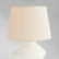 glazed white mini lamp | parker + gibbs